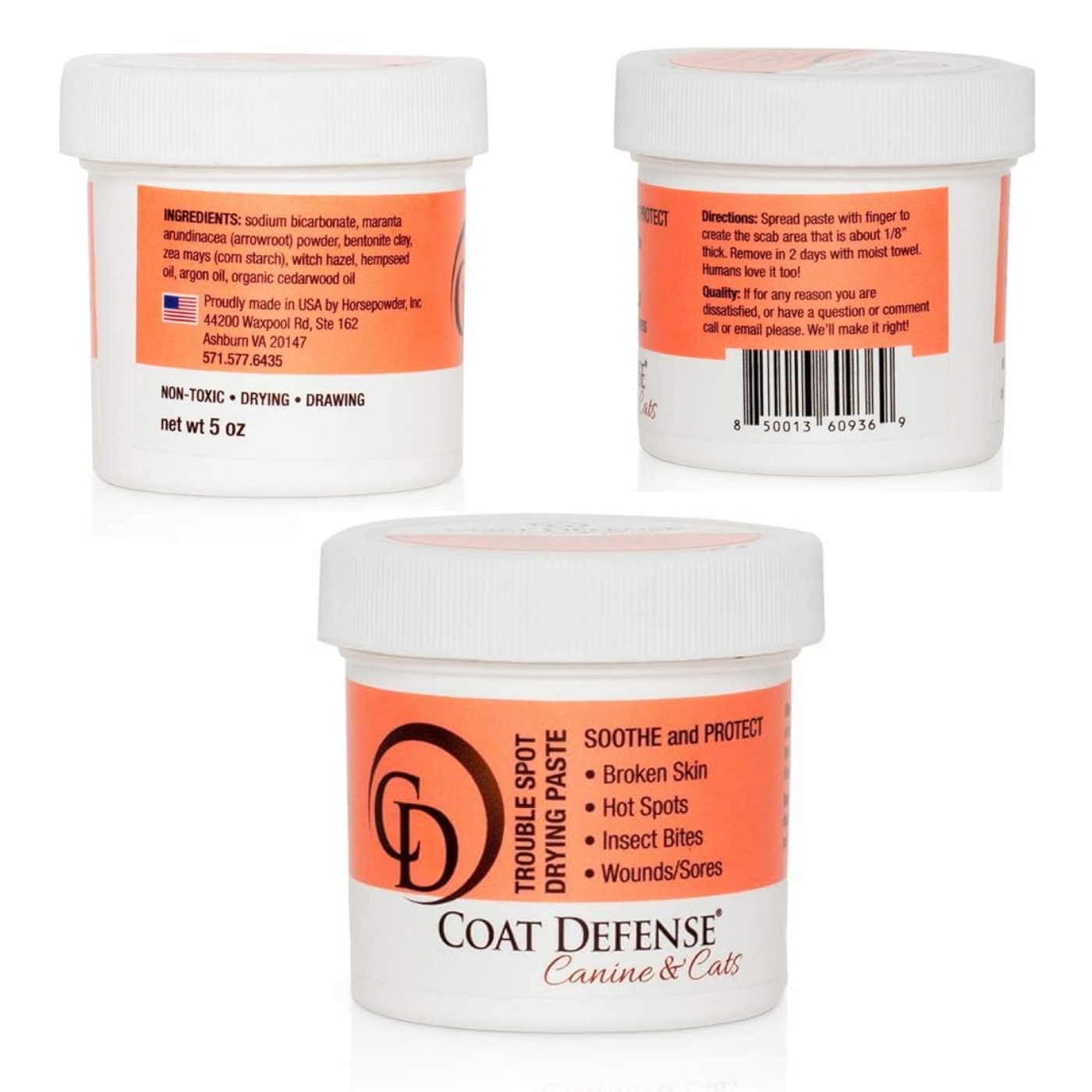 Coat Defense | Nose to Toes Bundle | Dog Itch Powder, Paste, Balm ...