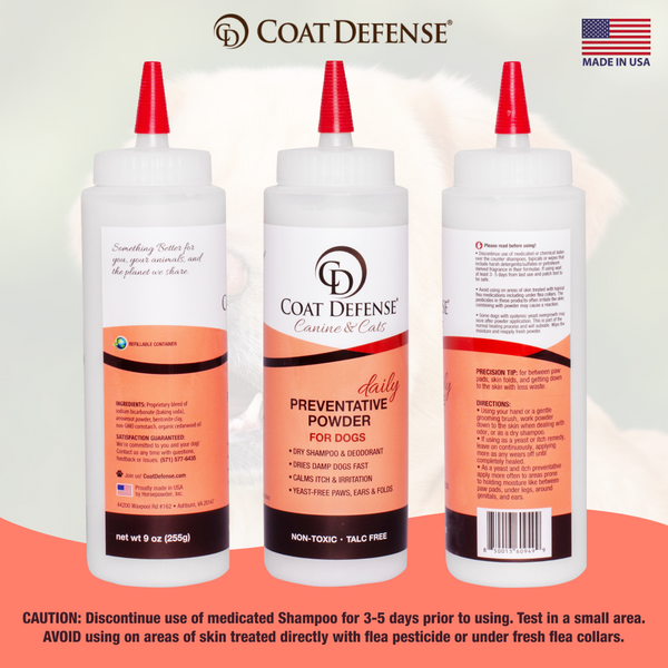 Coat Defense | Nose to Toes Bundle | Dog Itch Powder, Paste, Balm ...