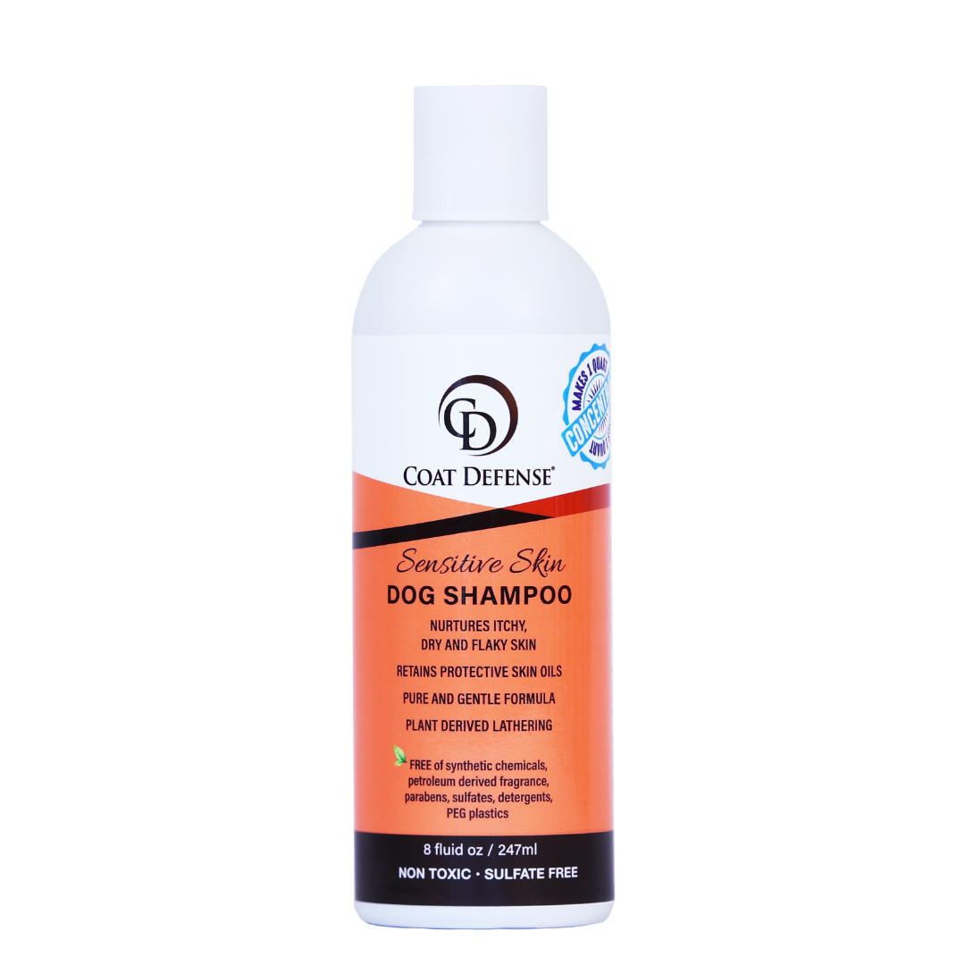 Coat Defense Sensitive Skin Dog Shampoo Concentrate - 8oz | Calms Itchy ...