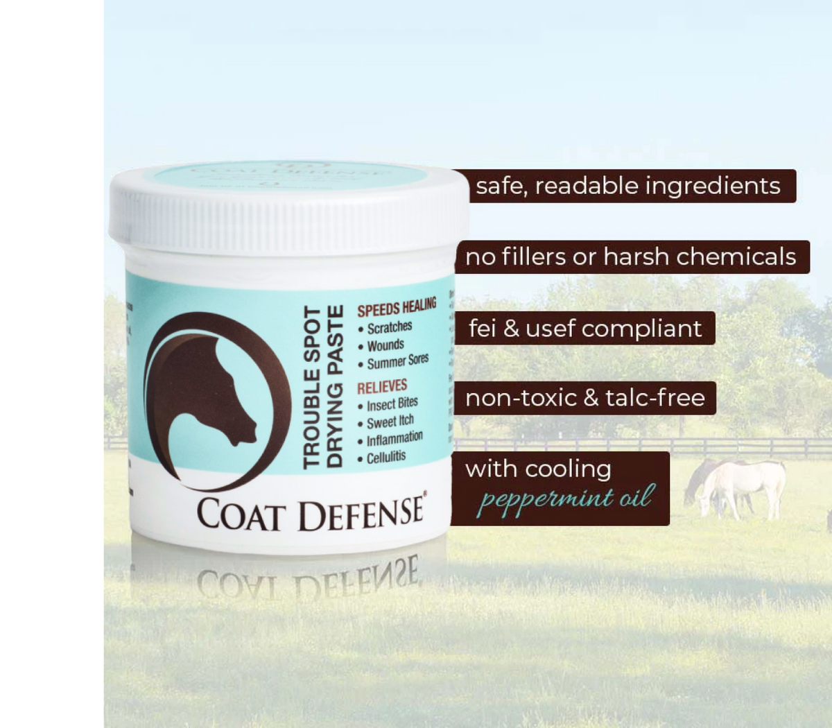 Coat Defense | Funk Free Horse Bundle | 16oz Powder & 24oz Paste Set