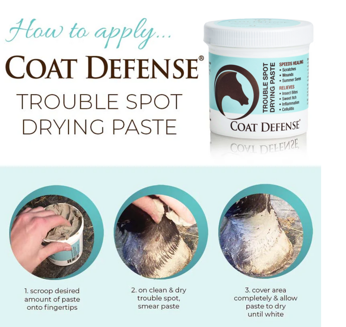 Coat Defense | Funk Free Horse Bundle | 16oz Powder & 24oz Paste Set