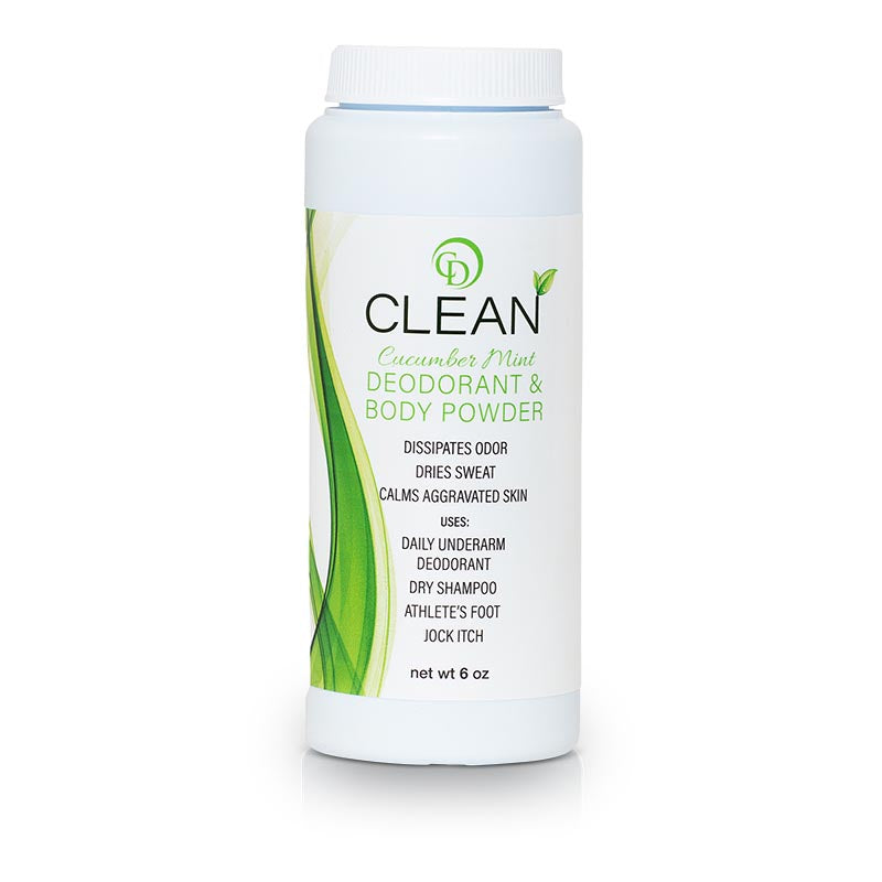 CD CLEAN Cucumber Mint Deodorant Powder | 100% Natural Odor Protection